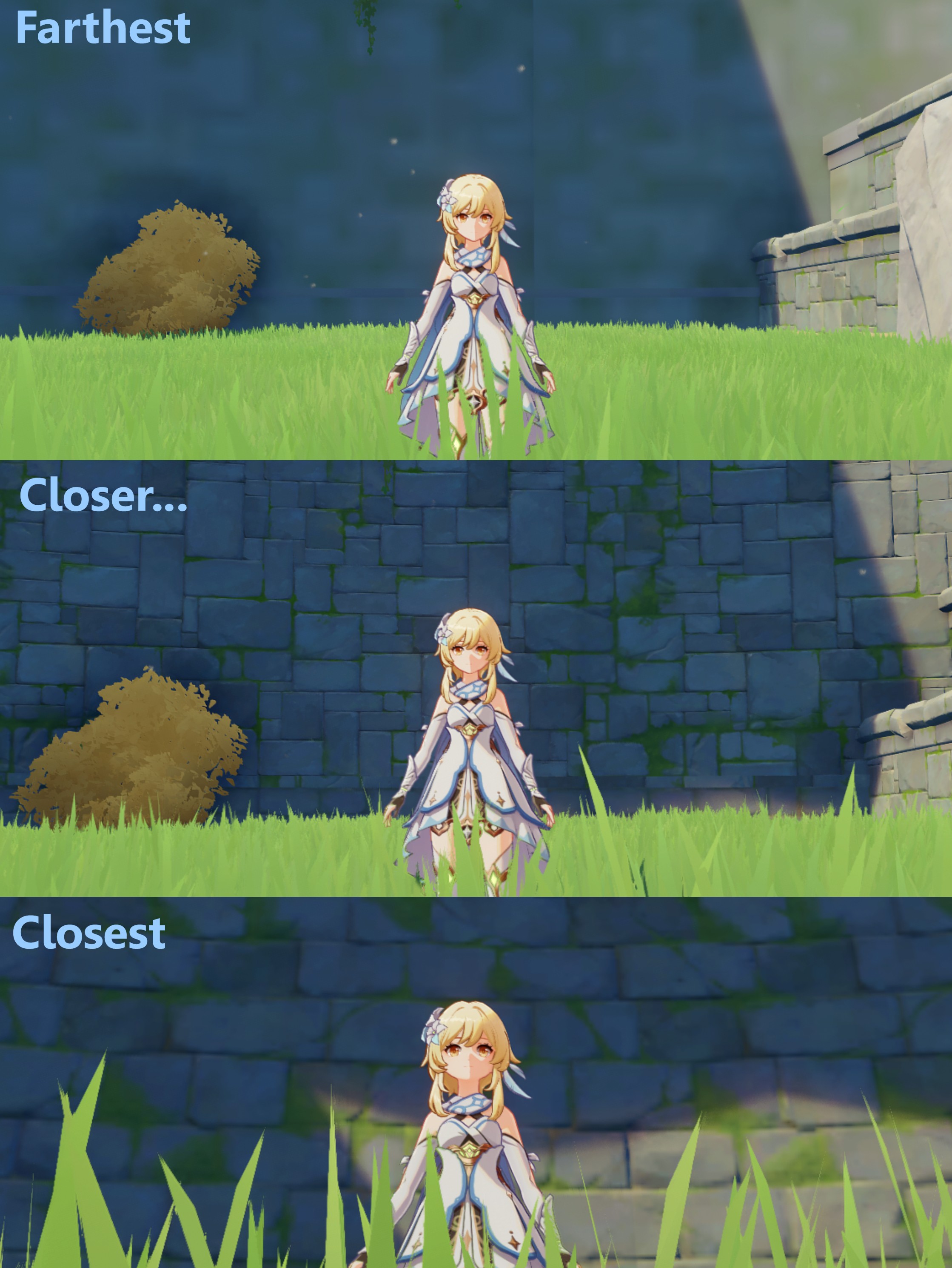 Stone Wall textures become less detailed the closer you are Genshin ...