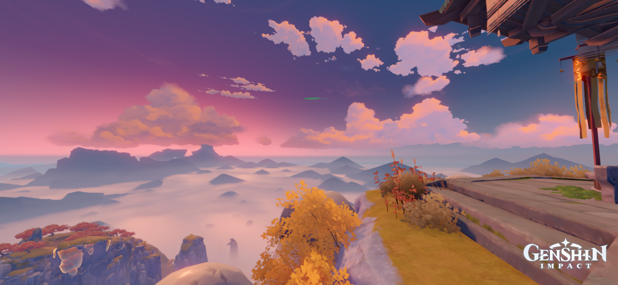 the view from way high up Genshin Impact | HoYoLAB