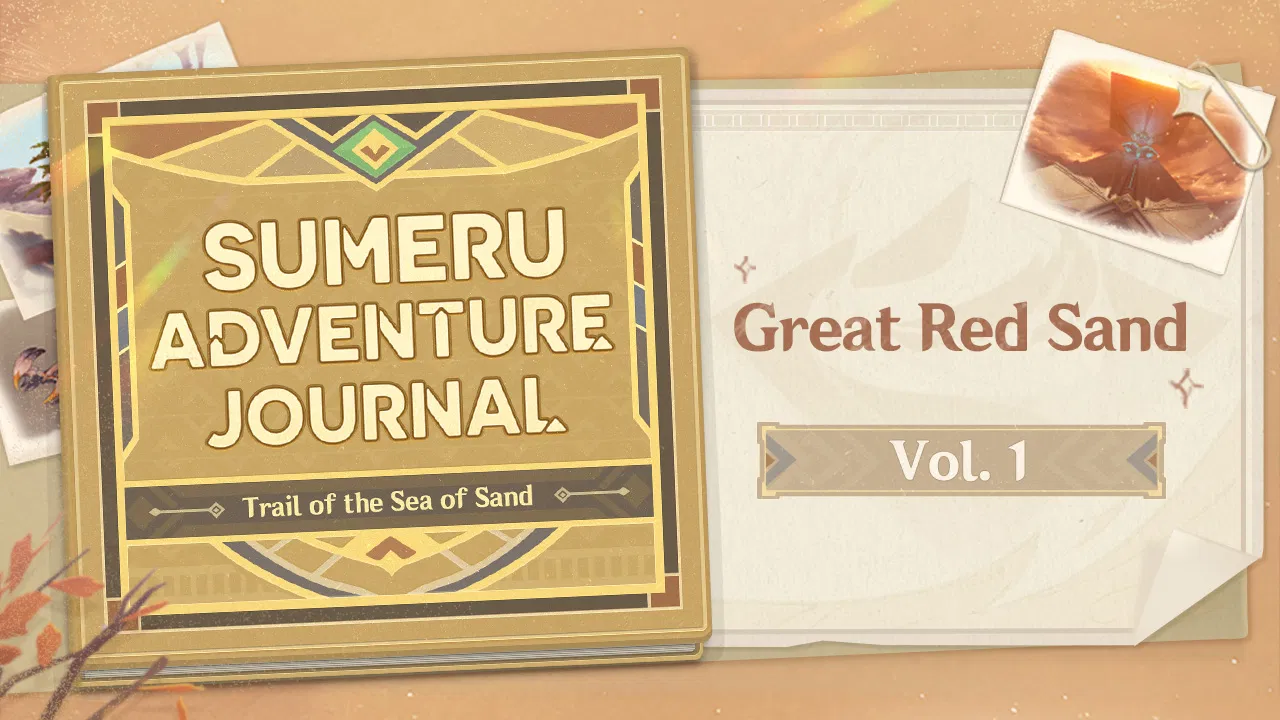 Sumeru Adventure Journal: Trail of the Sea of Sand - Vol. 1: Great Red ...