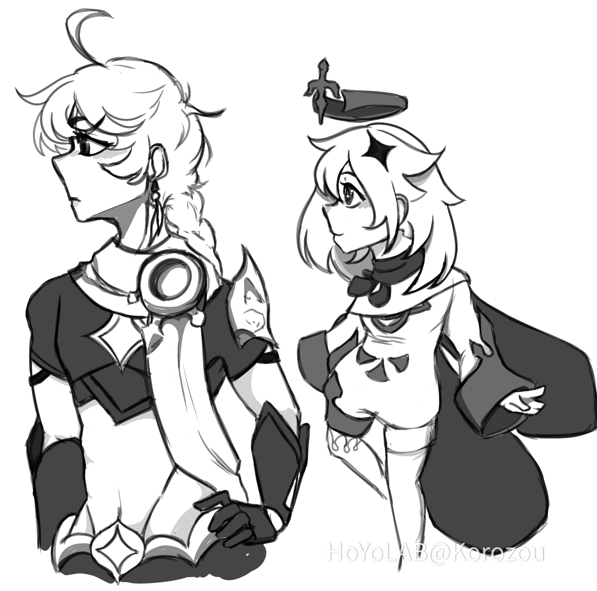 Aether and Paimon! Genshin Impact | HoYoLAB