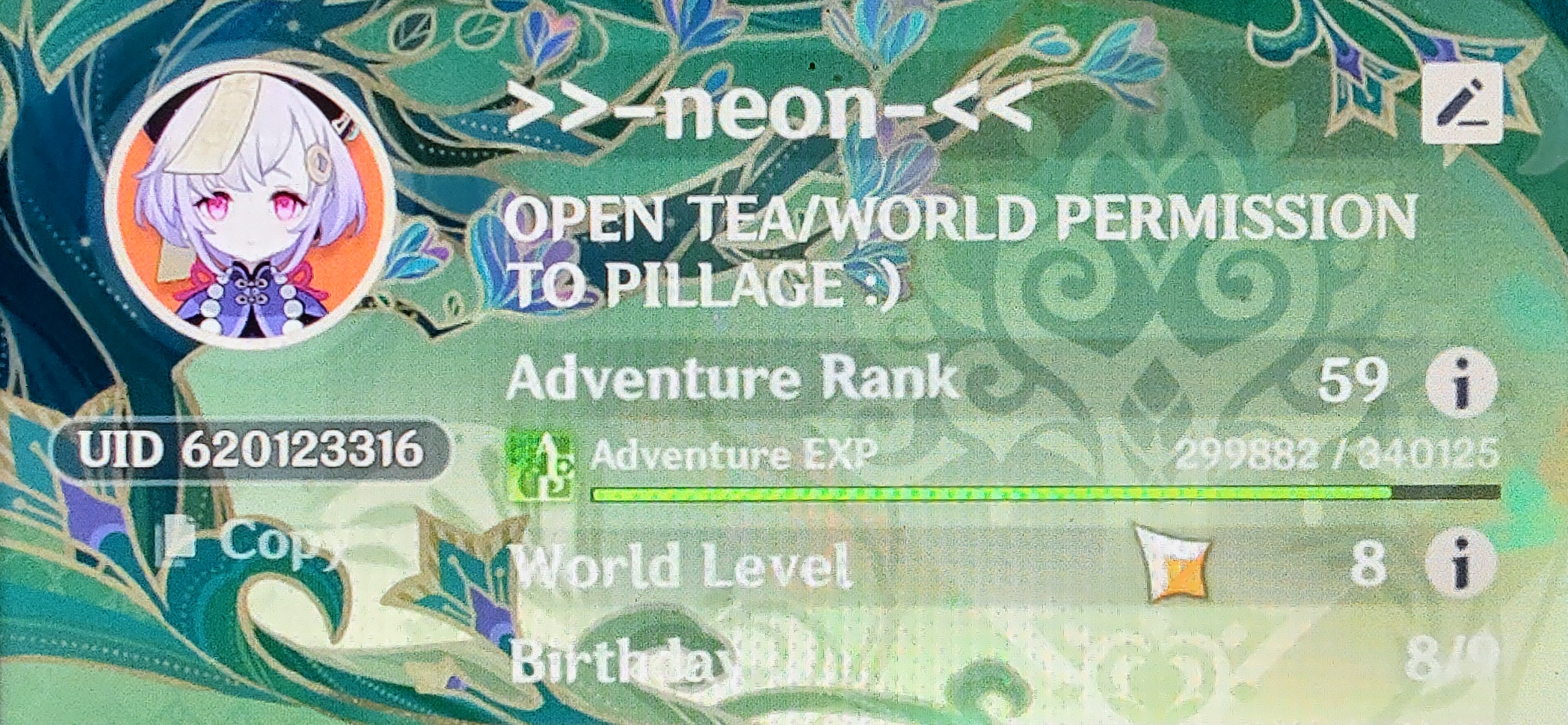 This Battle Pass Namecard made my day today! Genshin Impact | HoYoLAB