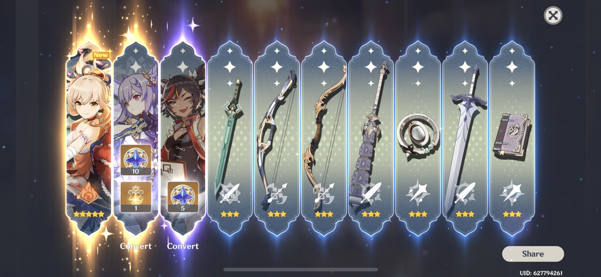 My first 10 pull Genshin Impact | HoYoLAB