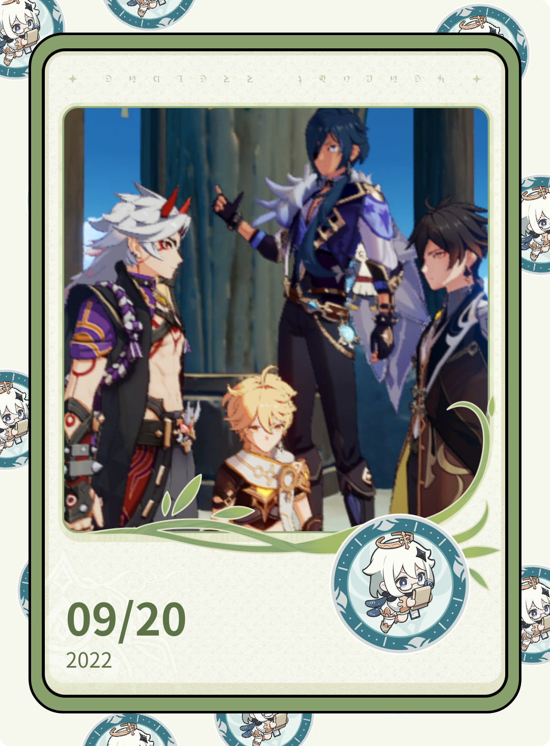 09/20 Diary -# EndlessJourney Genshin Impact | HoYoLAB