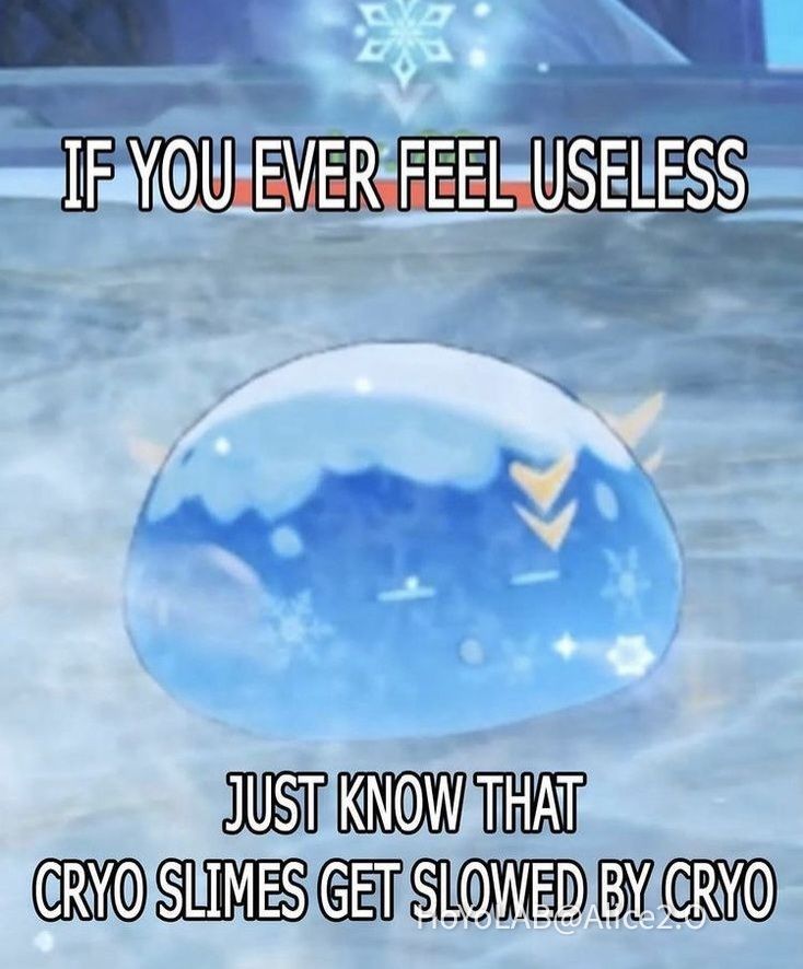 Cryo slimes🤨 Genshin Impact | HoYoLAB