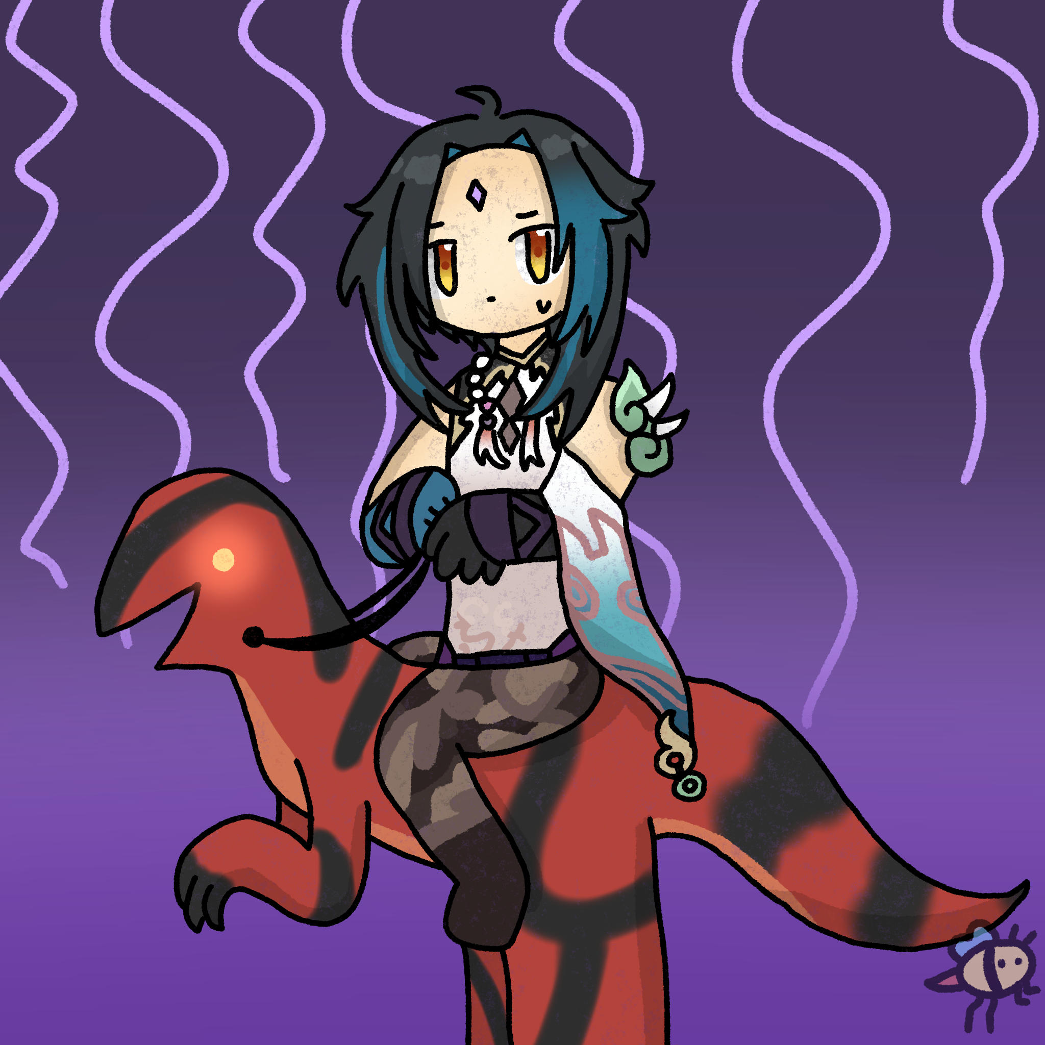 Dino rider xiao Genshin Impact | HoYoLAB