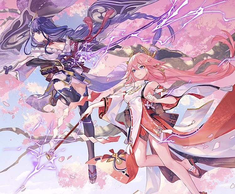 Raiden and Yae Genshin Impact | HoYoLAB