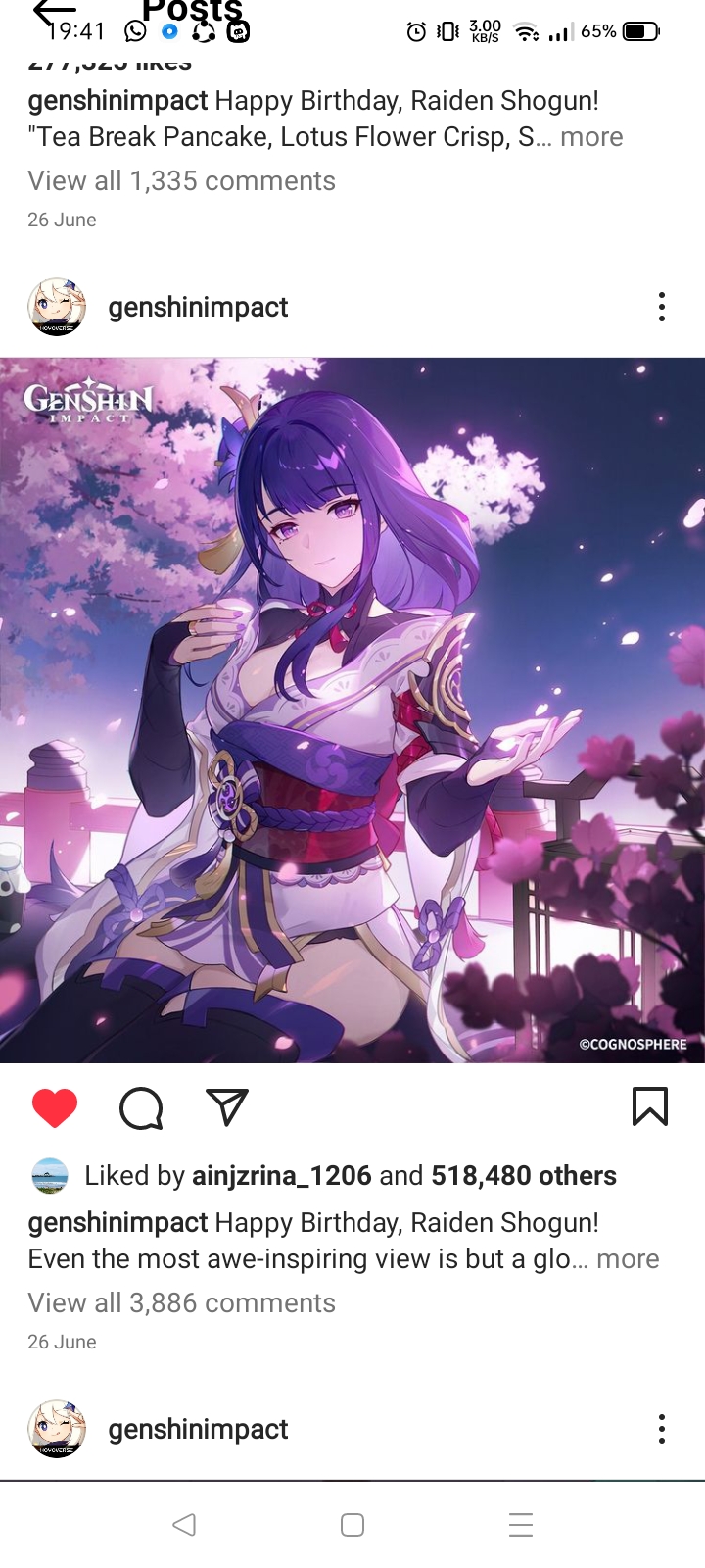 Happy Birthday Raiden Shogun!!! Genshin Impact | HoYoLAB