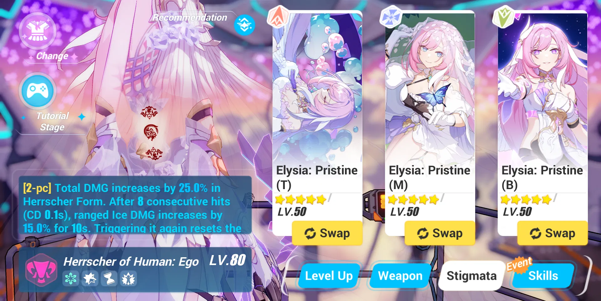 [Honkai Impact] Elysian Realm (Corruption, Max Rewards) Using Herrscher of Human:Ego (Charge ...