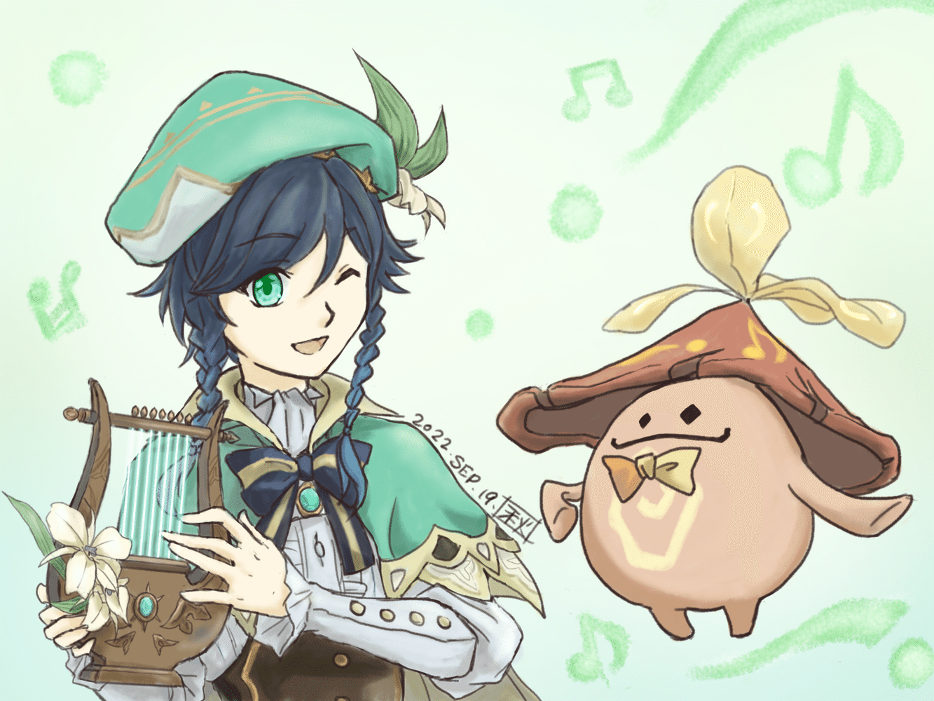 Playing Music With Aranaras 〚Eng. ver.〛 Genshin Impact | HoYoLAB