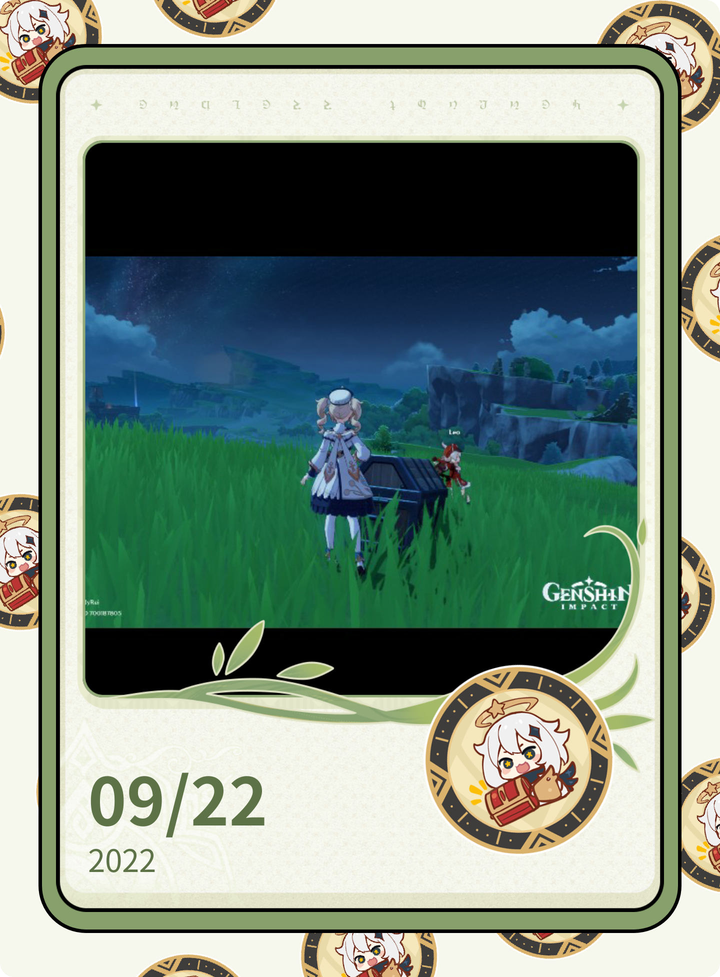 09/22 Diary -# EndlessJourney Genshin Impact | HoYoLAB