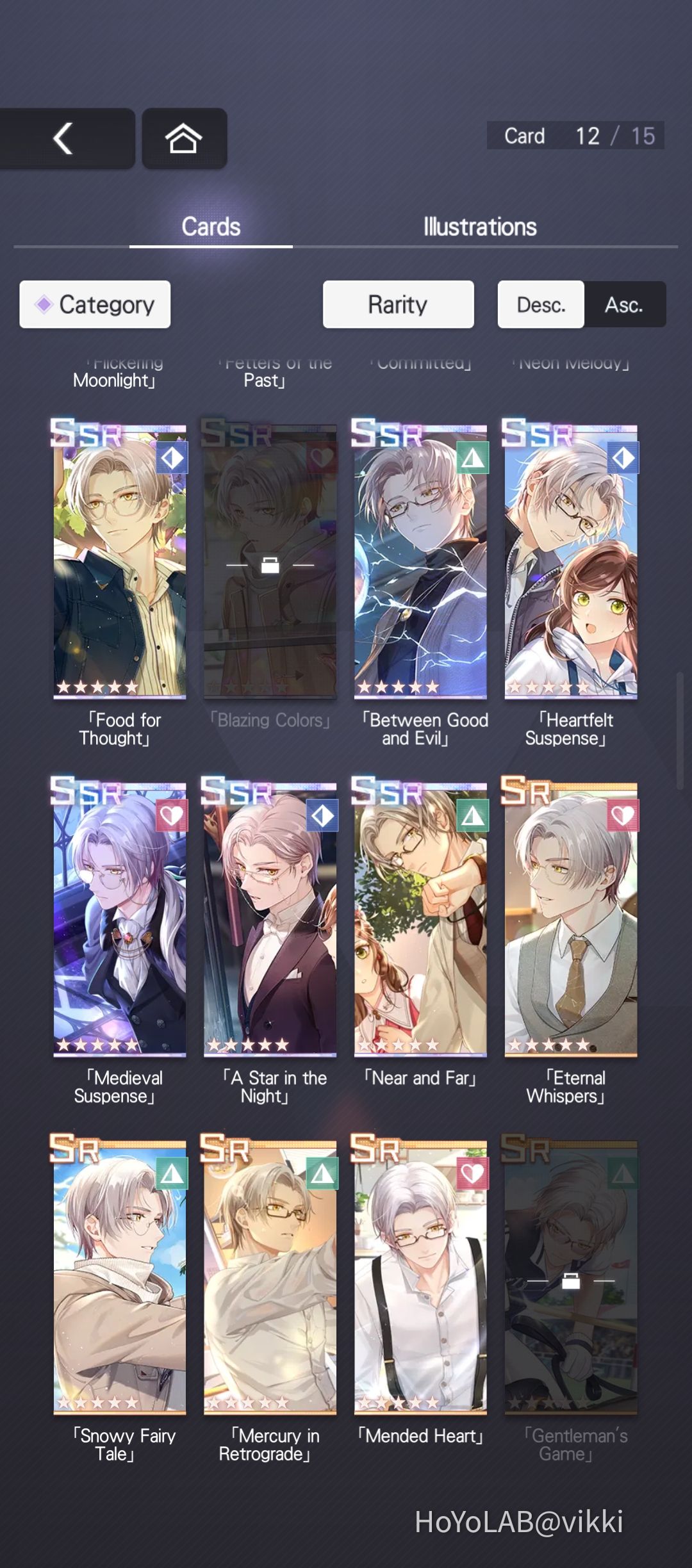 Vyn card collection Tears of Themis | HoYoLAB