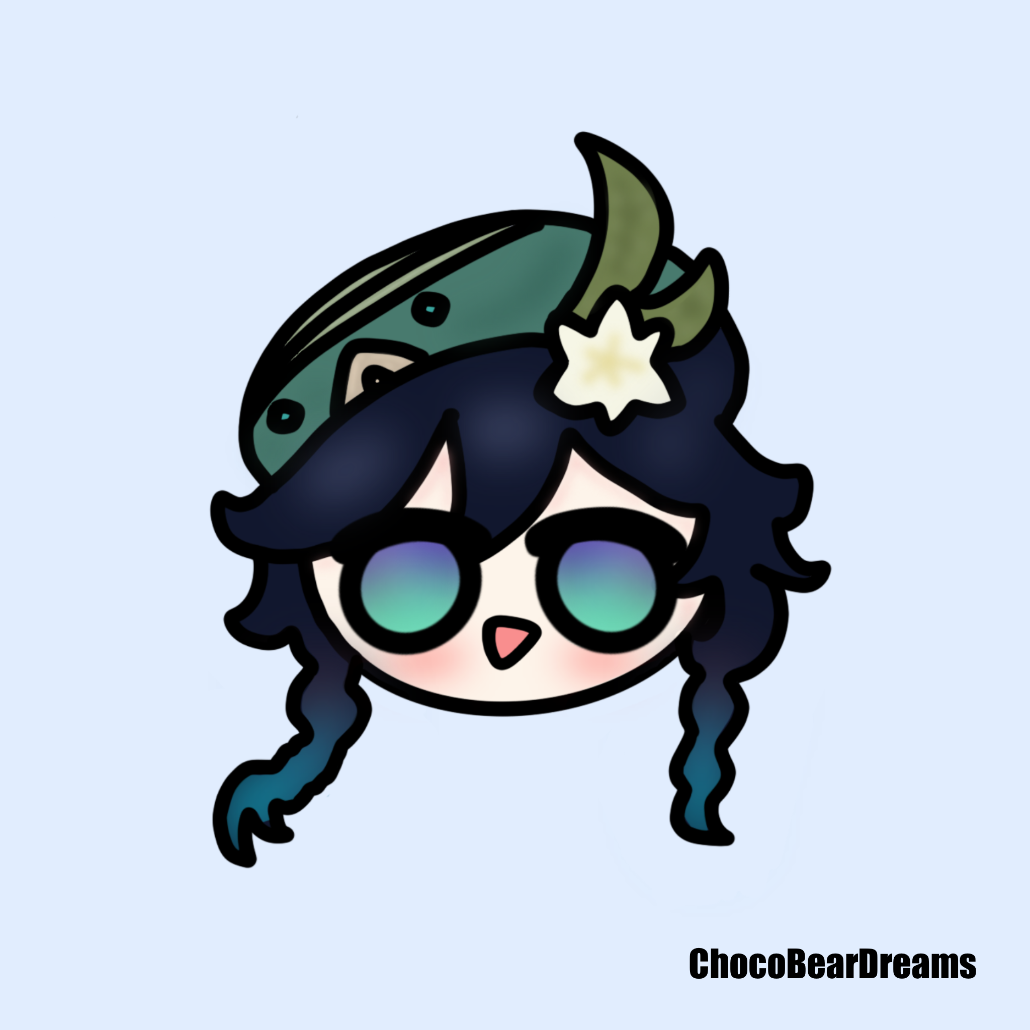{Chibi Venti Redraw} Right now I wish I was sat at the top of a tree ...