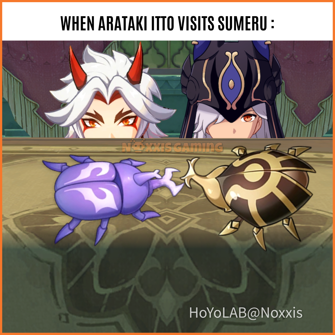 Itto & Cyno Rivalry Genshin Impact | HoYoLAB