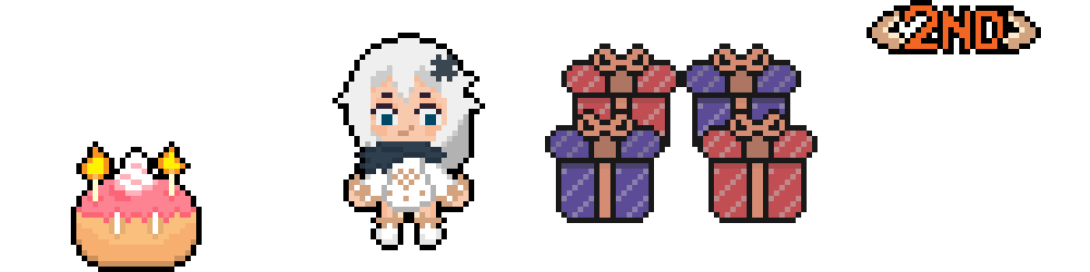 Pixelated Paimon 2nd Birthday Emoji Genshin Impact | HoYoLAB