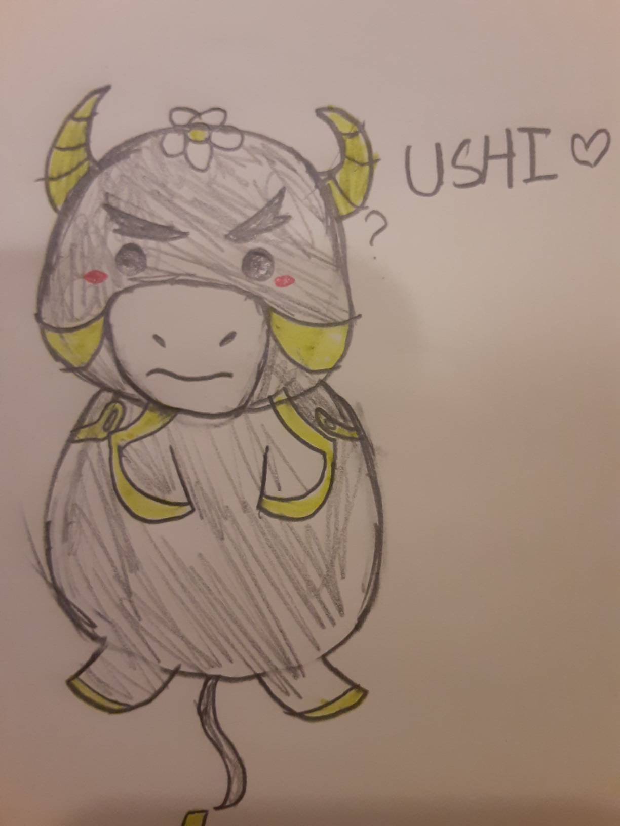 I drew Ushi our Lovable Cow Genshin Impact | HoYoLAB