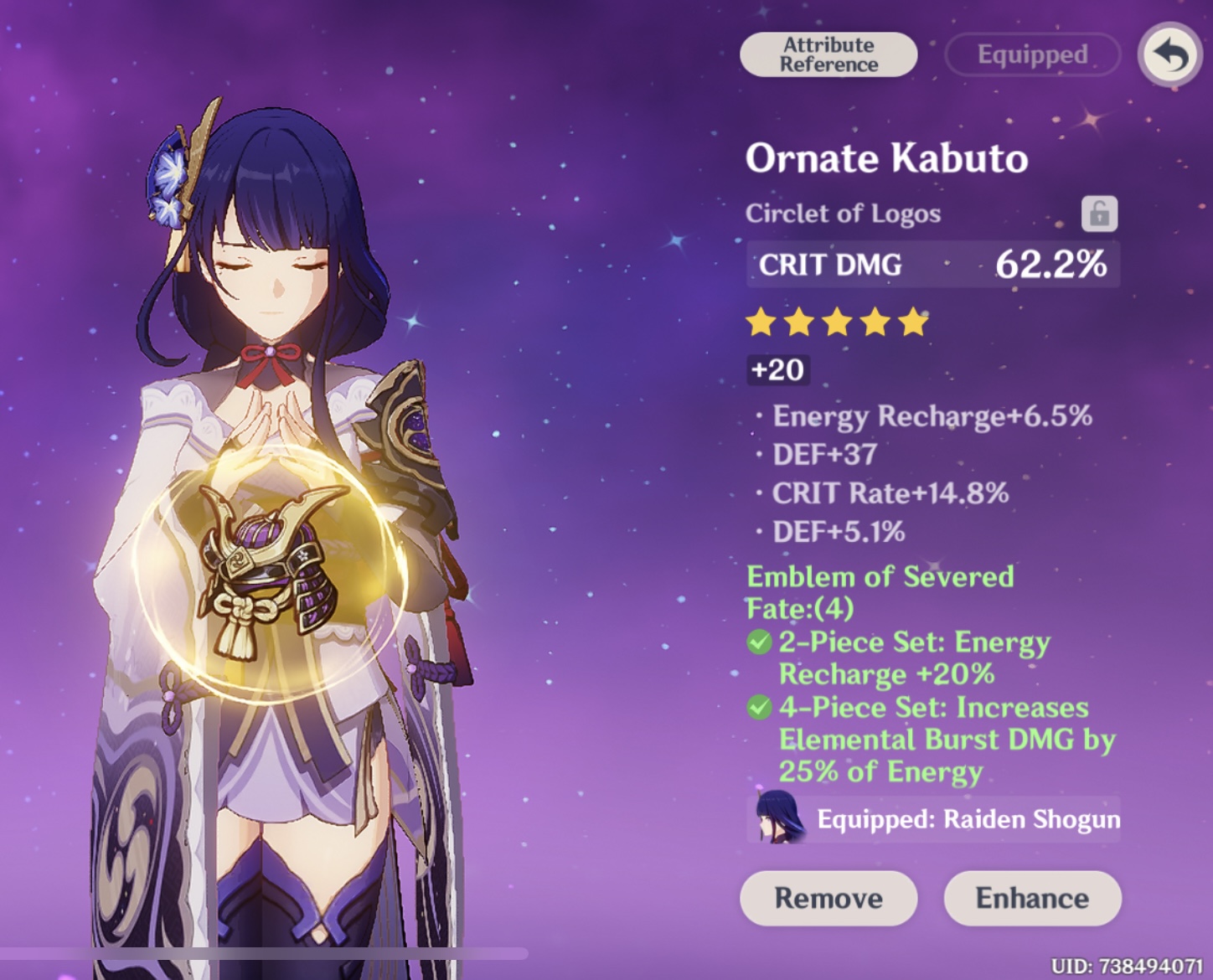 What is your maximum sub-crit rate value for the crit dmg main artifact ...