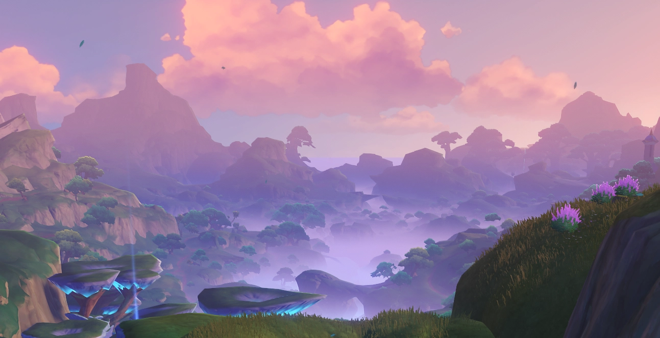 Avidya Forest viewed from Mawtiyima Forest Genshin Impact | HoYoLAB