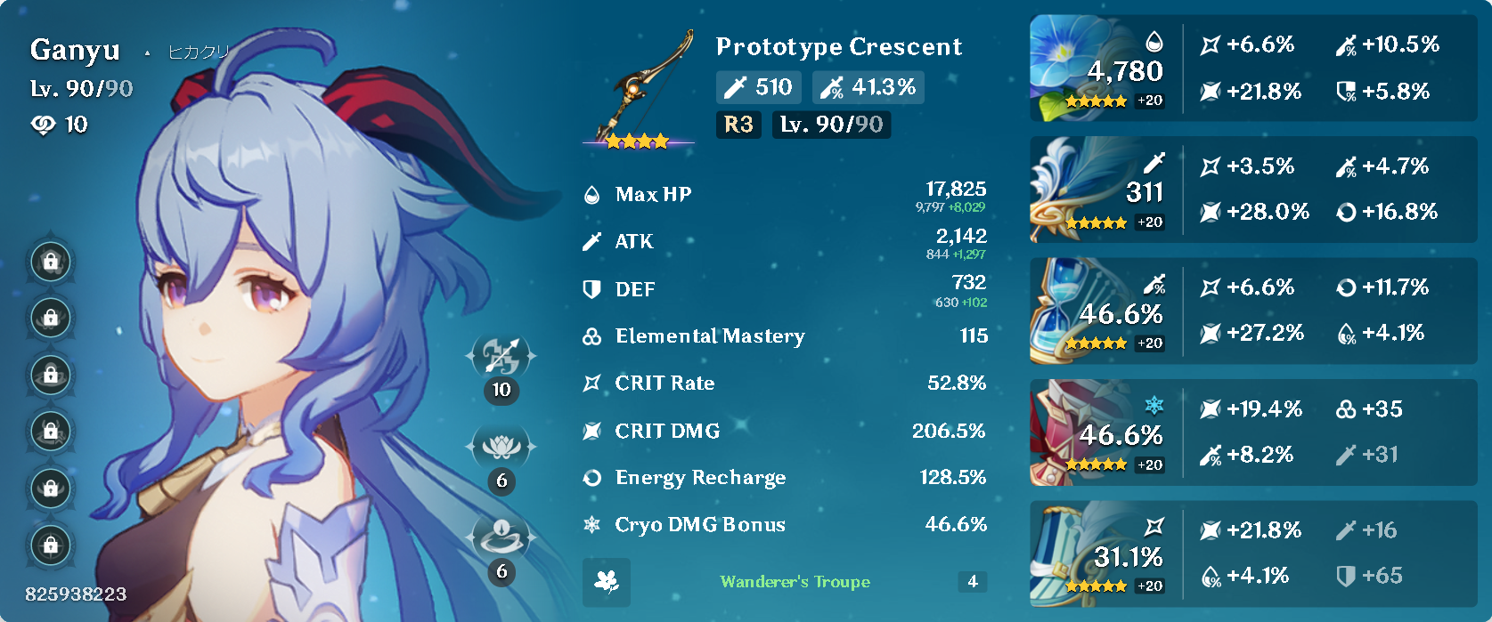 Normal Ganyu charged dmg on Menacing Masanori Genshin Impact | HoYoLAB