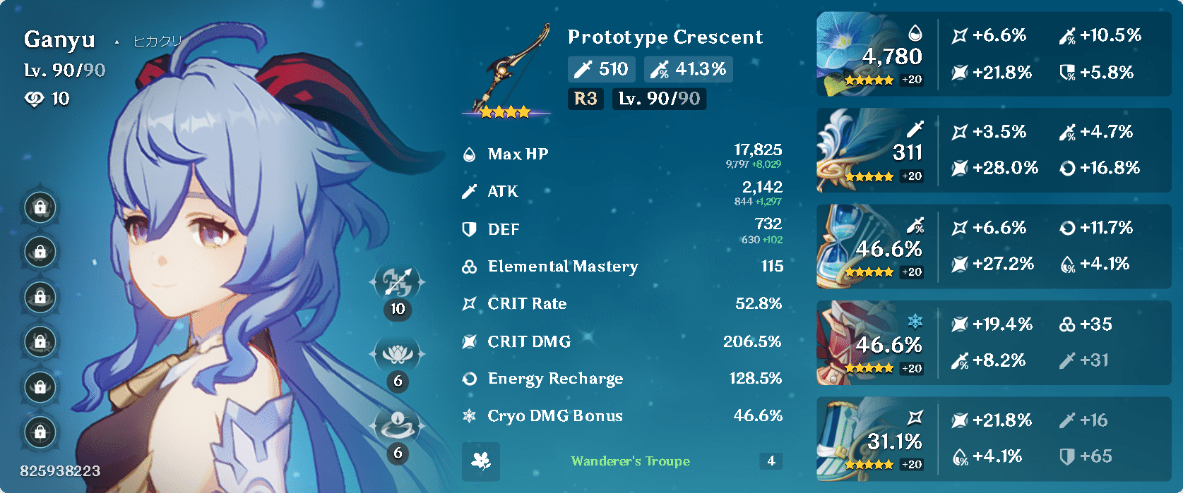 Normal Ganyu charged dmg on Menacing Masanori Genshin Impact | HoYoLAB