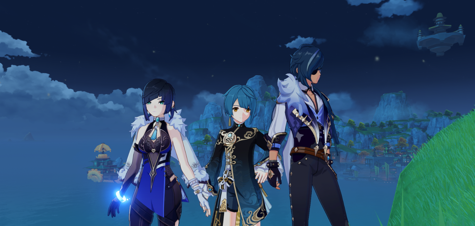 The blue team :) Genshin Impact | HoYoLAB