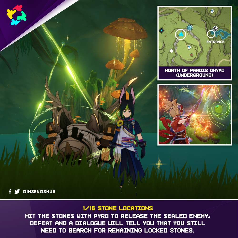 [v3.0] 16 Stone Locations to get the hidden world quest Genshin Impact ...