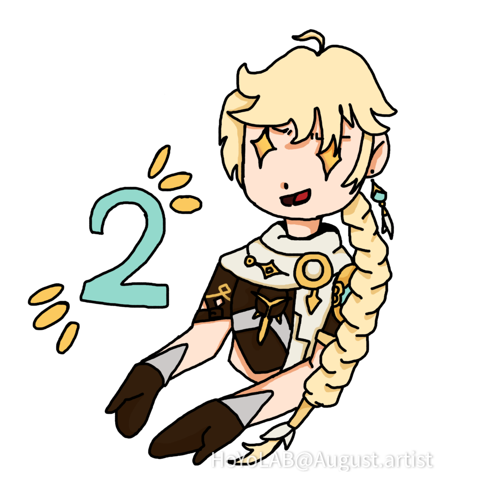 "Happy Second Anniversary, Genshin Impact." -my Aether emoji Genshin ...