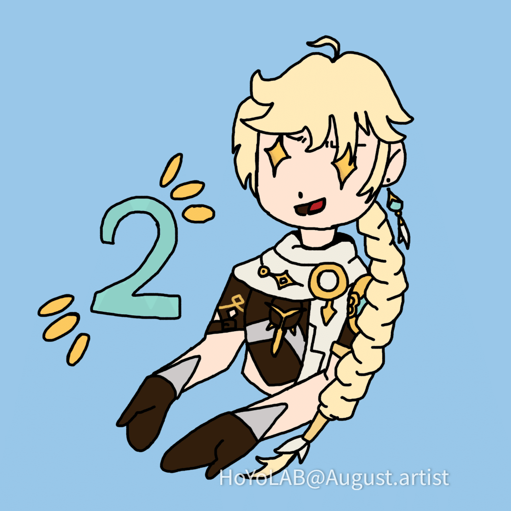 "Happy Second Anniversary, Genshin Impact." -my Aether emoji Genshin ...