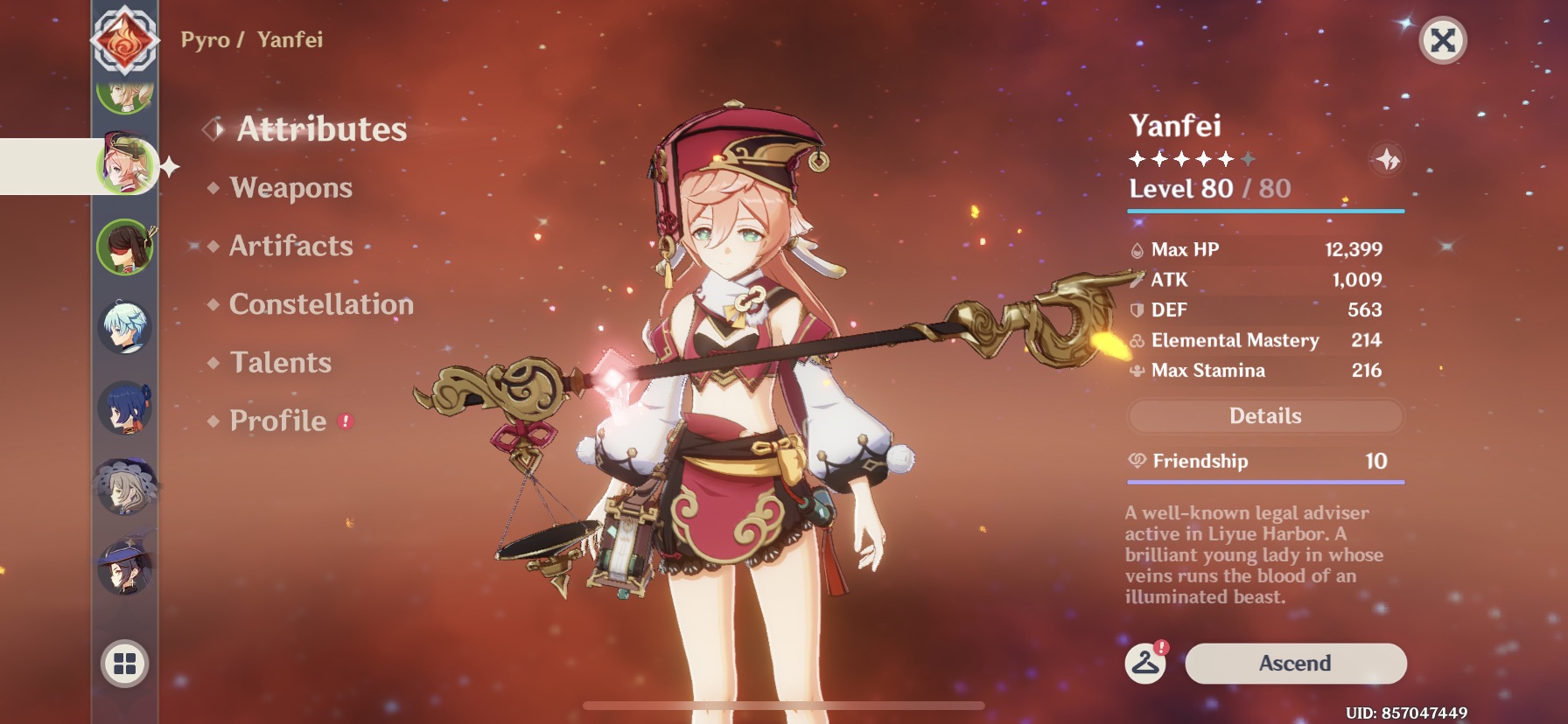 Yanfei Genshin Impact | HoYoLAB