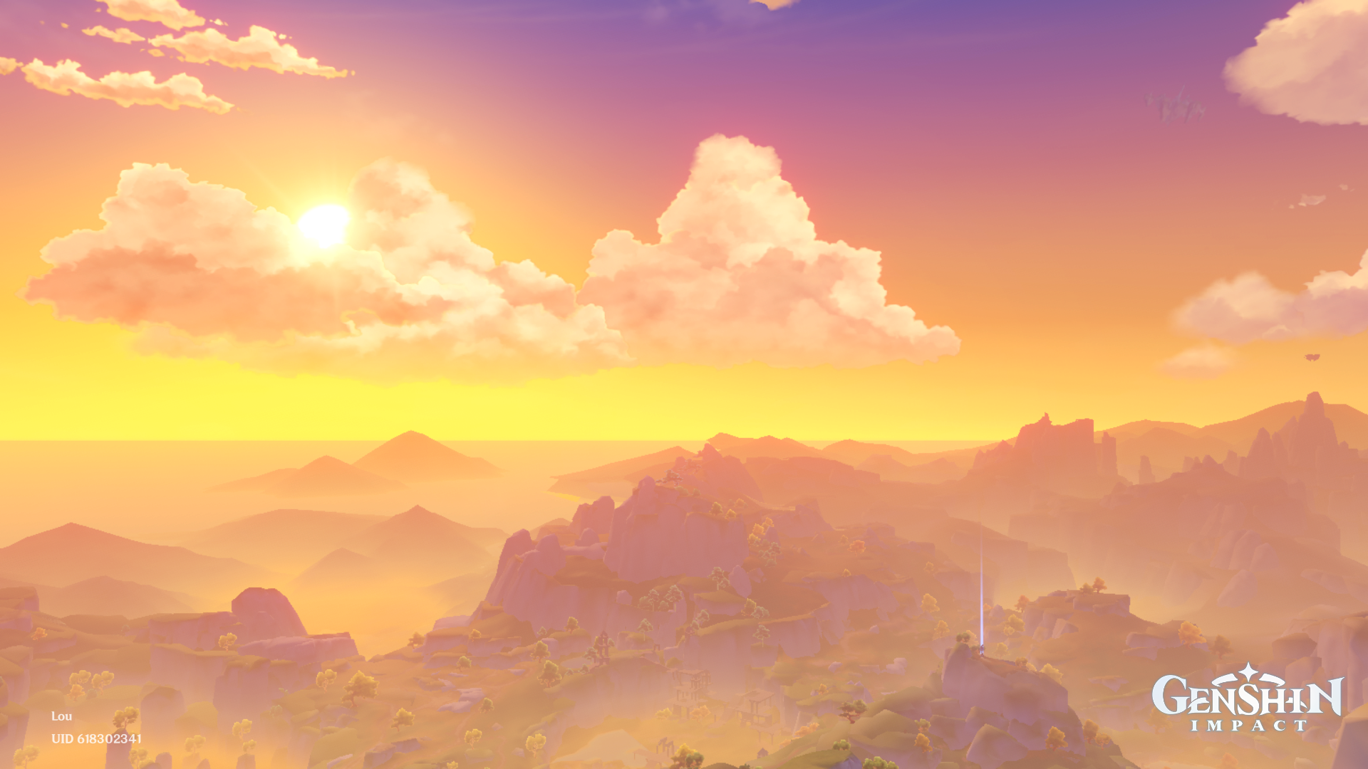 Behold! The sunset spot i cant help but always go to TvT Genshin Impact ...