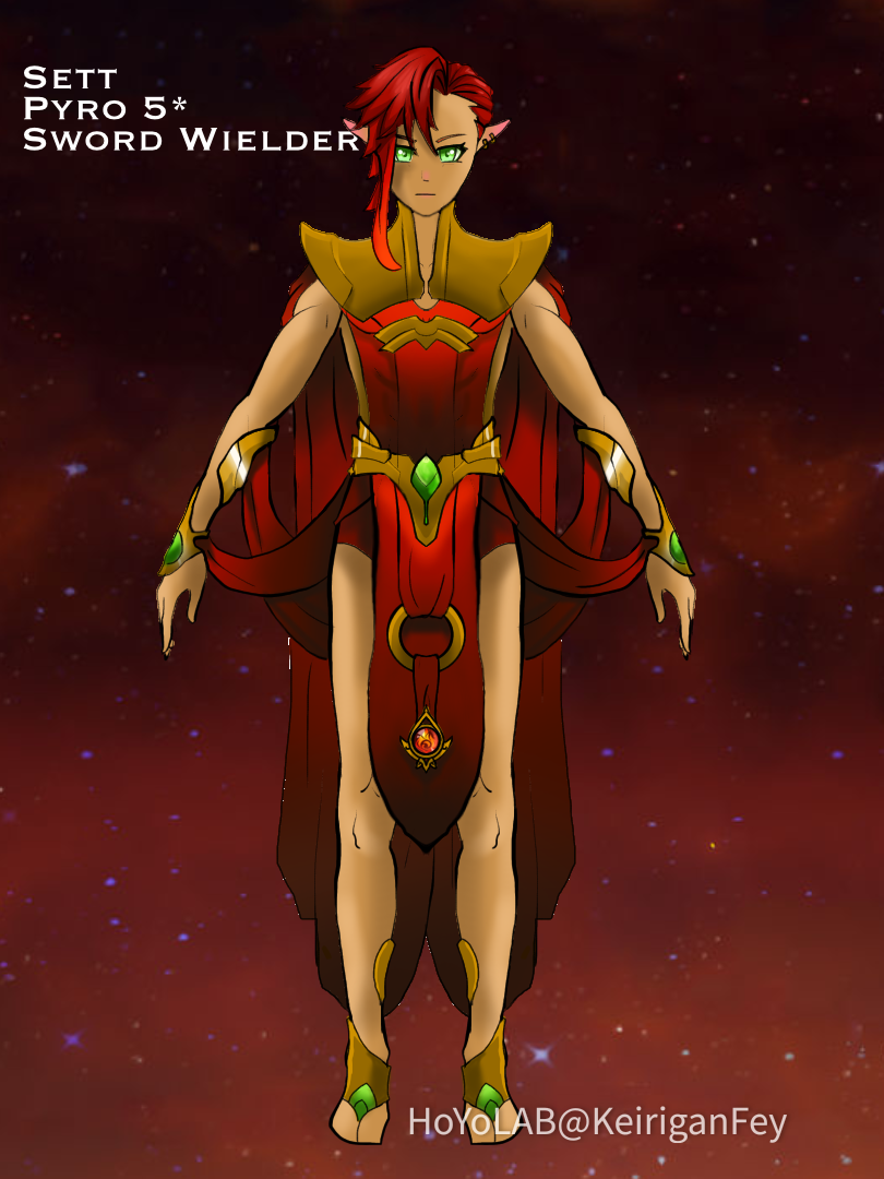 Sett, 5* pyro stand wielder Genshin Impact | HoYoLAB