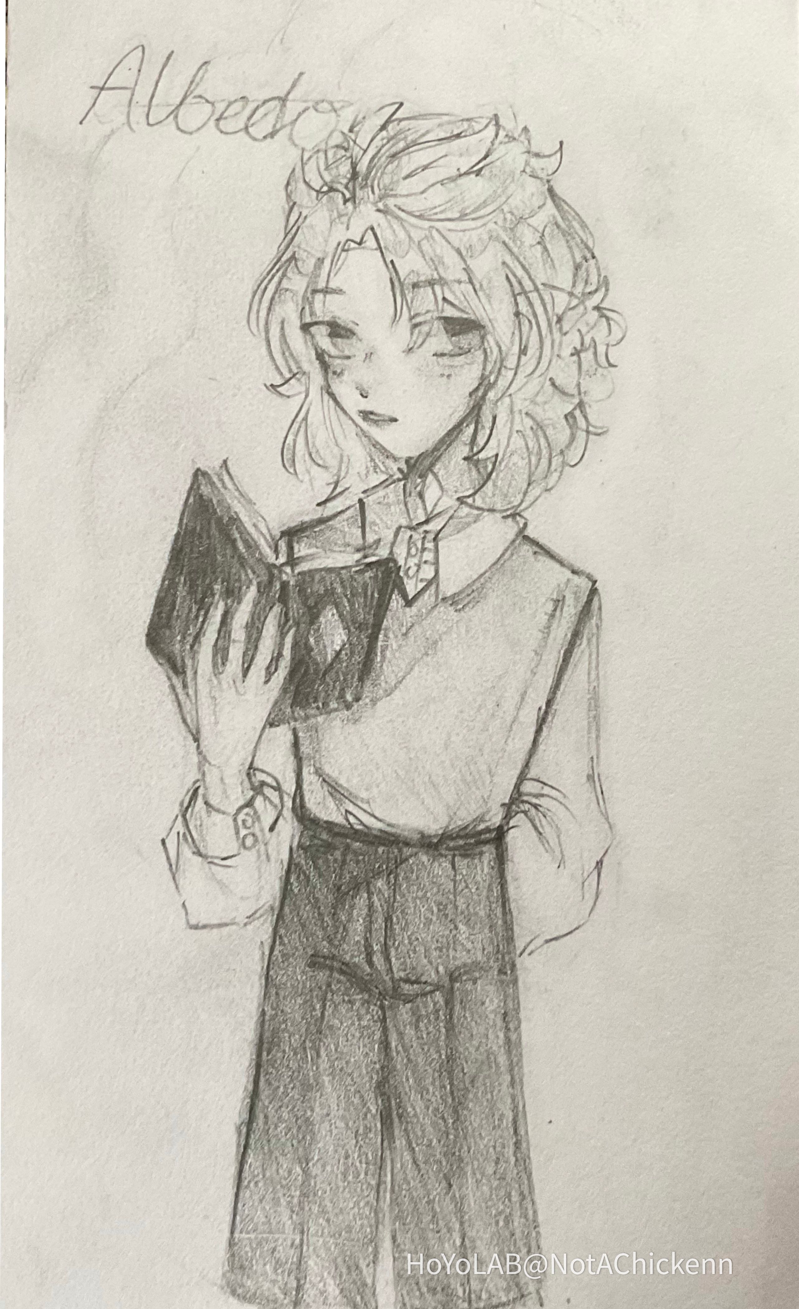 modern albedo sketch Genshin Impact | HoYoLAB