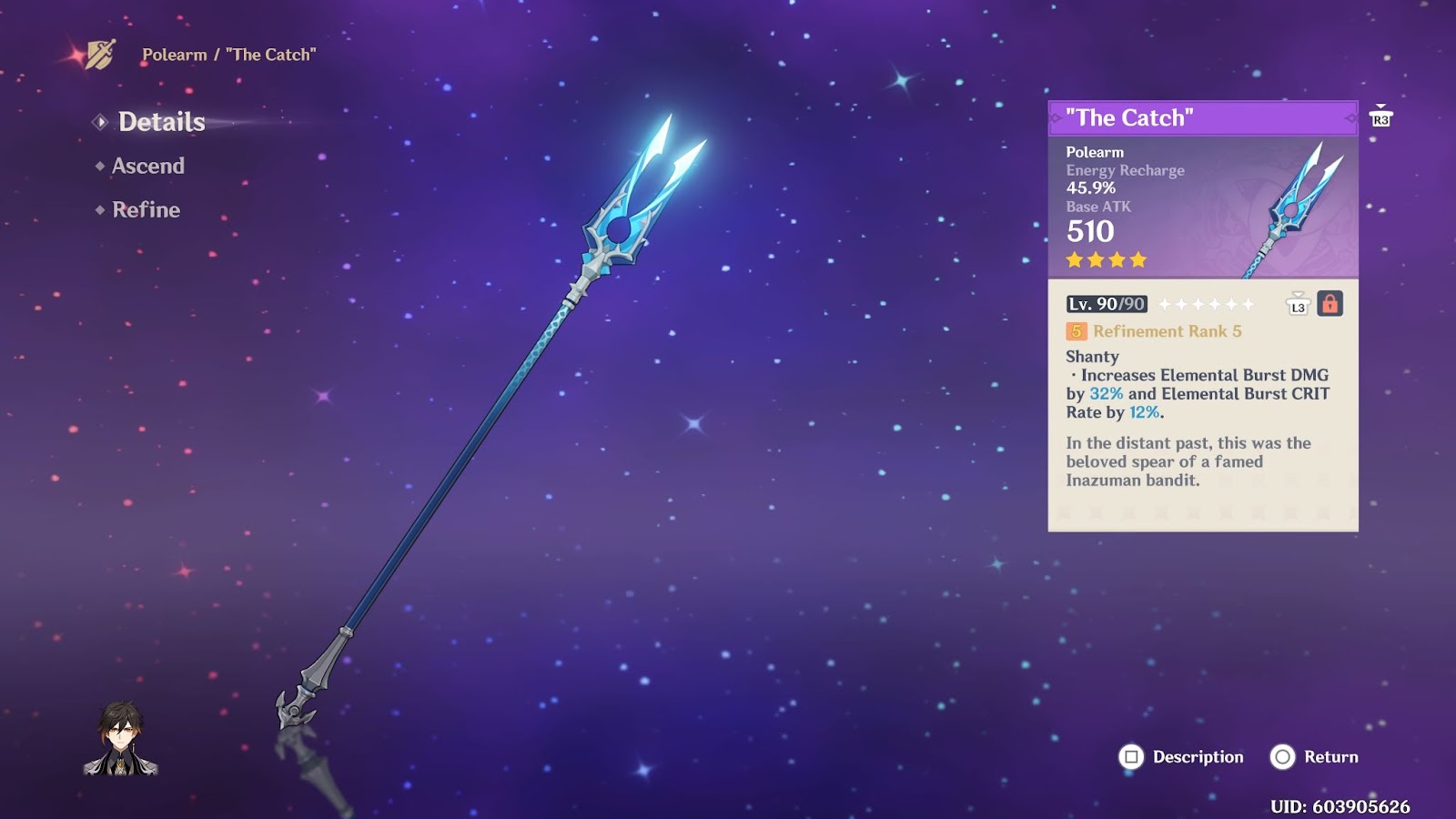 The catch looks like a fork Genshin Impact | HoYoLAB