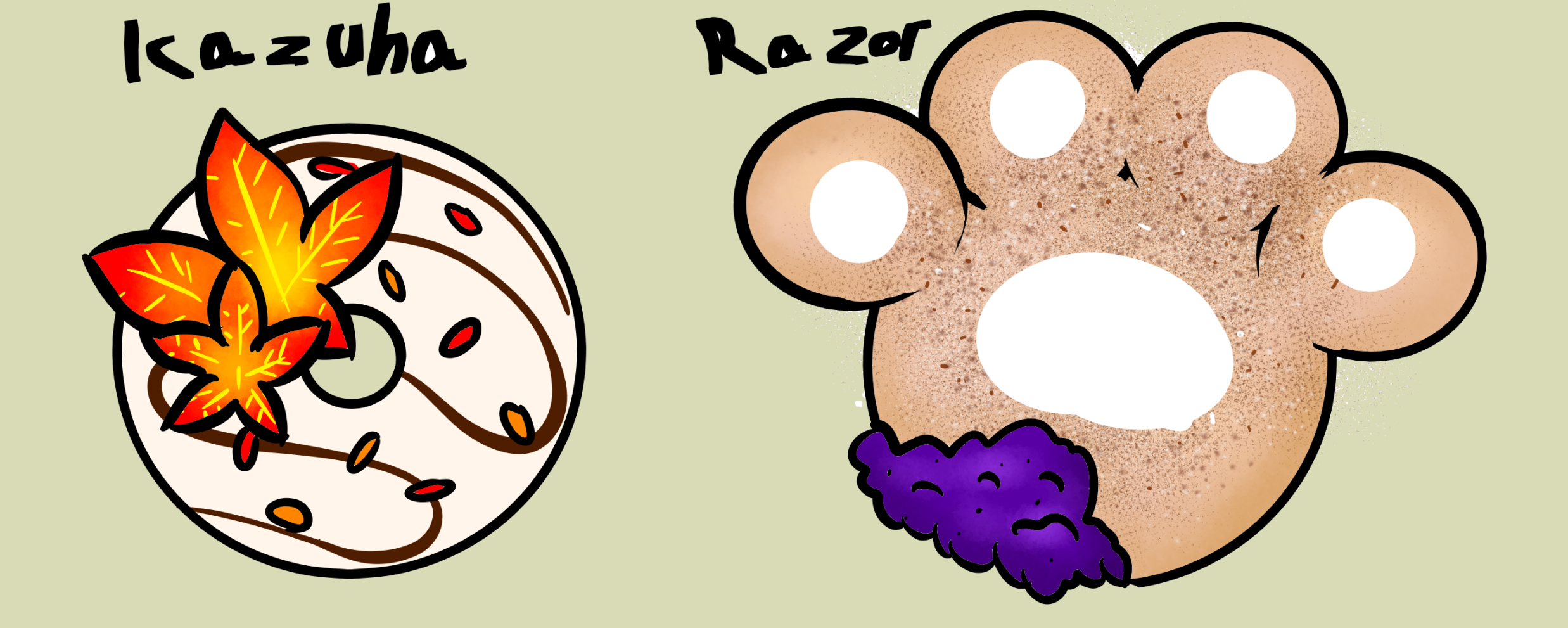 Kazuha&Razor donuts Genshin Impact | HoYoLAB