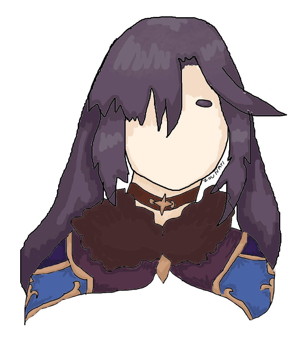 so i decided to draw mona without her hat Genshin Impact | HoYoLAB