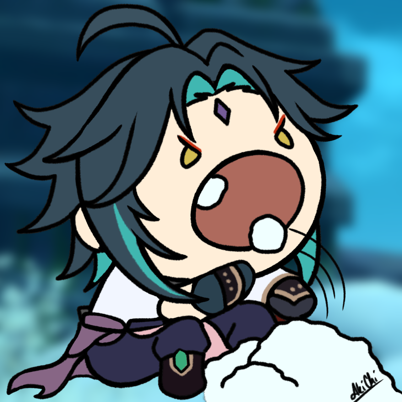 Xiao's Snowballs Genshin Impact | HoYoLAB