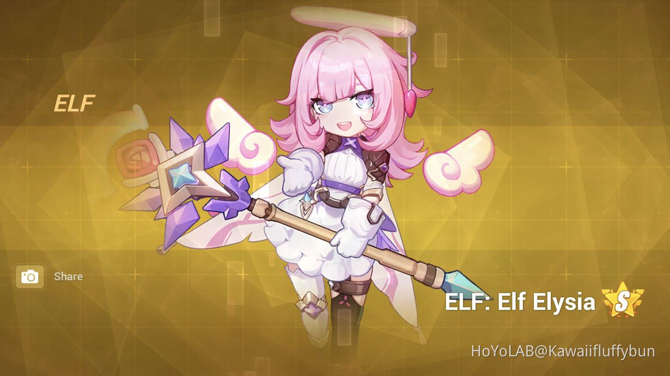 Got Elf Elysia!! my 2nd Elf!! Honkai Impact 3rd | HoYoLAB