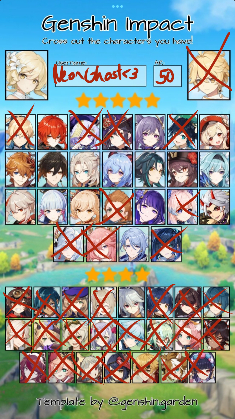 Character inventory Genshin Impact | HoYoLAB