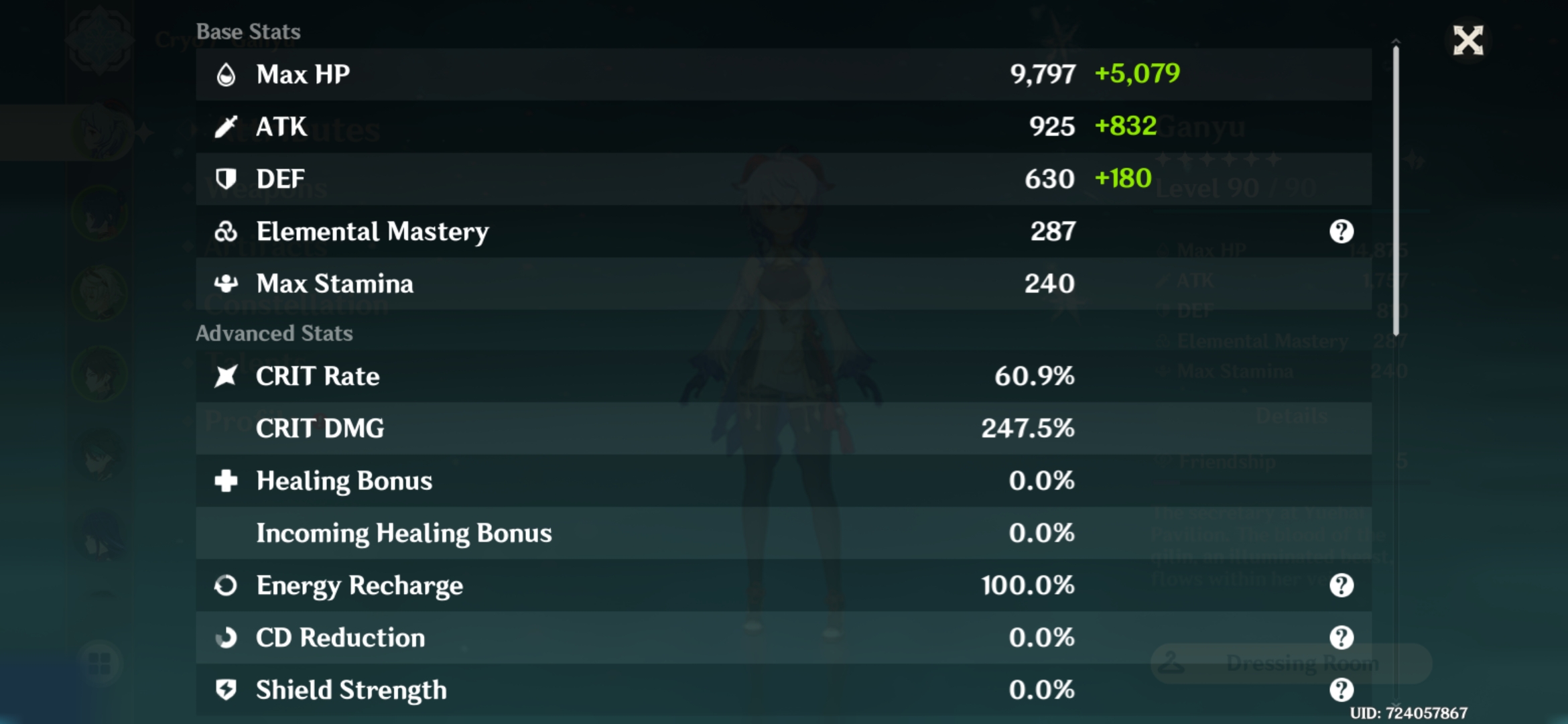 My f2p melt Ganyu build Genshin Impact | HoYoLAB