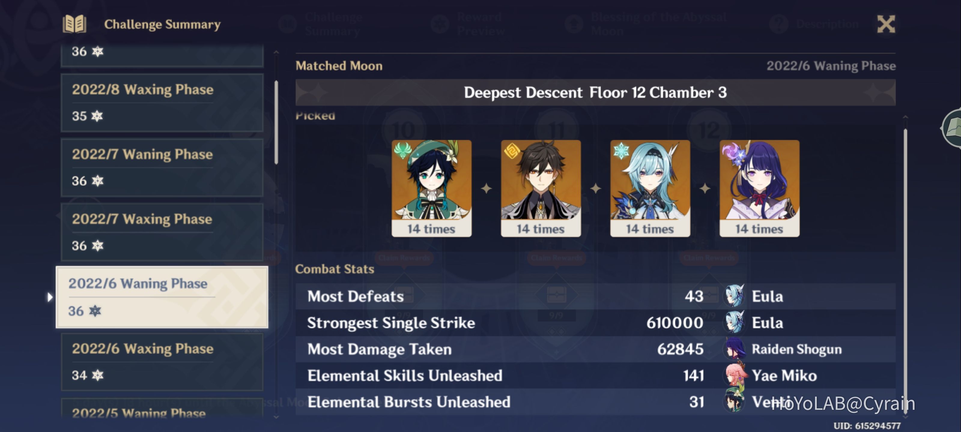 610,000 EULA BURST! Genshin Impact | HoYoLAB