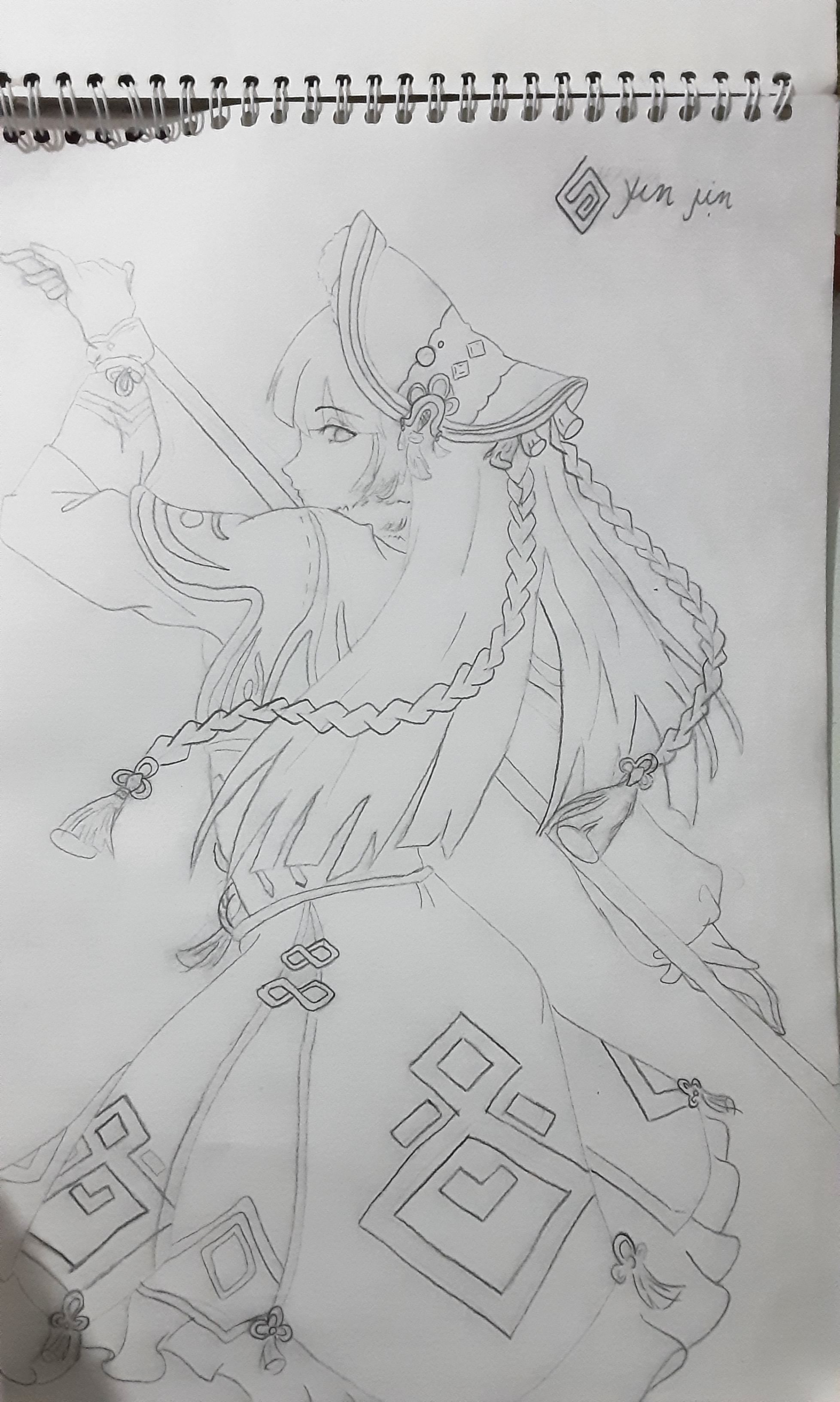 🍁 I have drawn yun jin 🍂 Genshin Impact | HoYoLAB