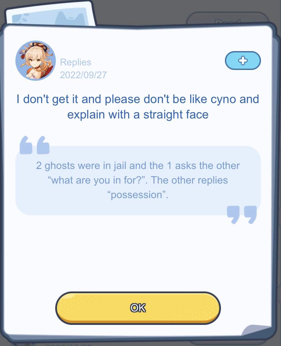 More jokes/puns of the day Genshin Impact | HoYoLAB