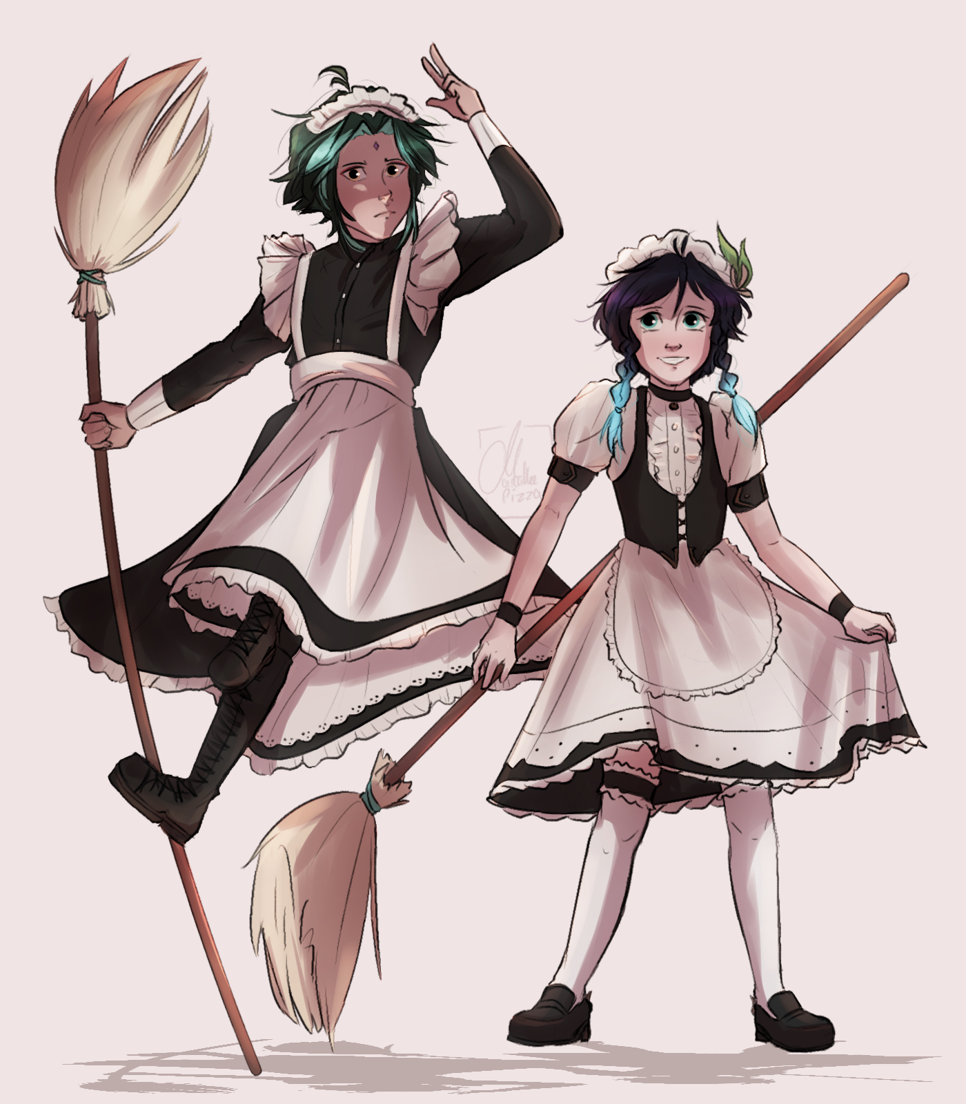 Maids - but these two (Xiaoven) Genshin Impact | HoYoLAB