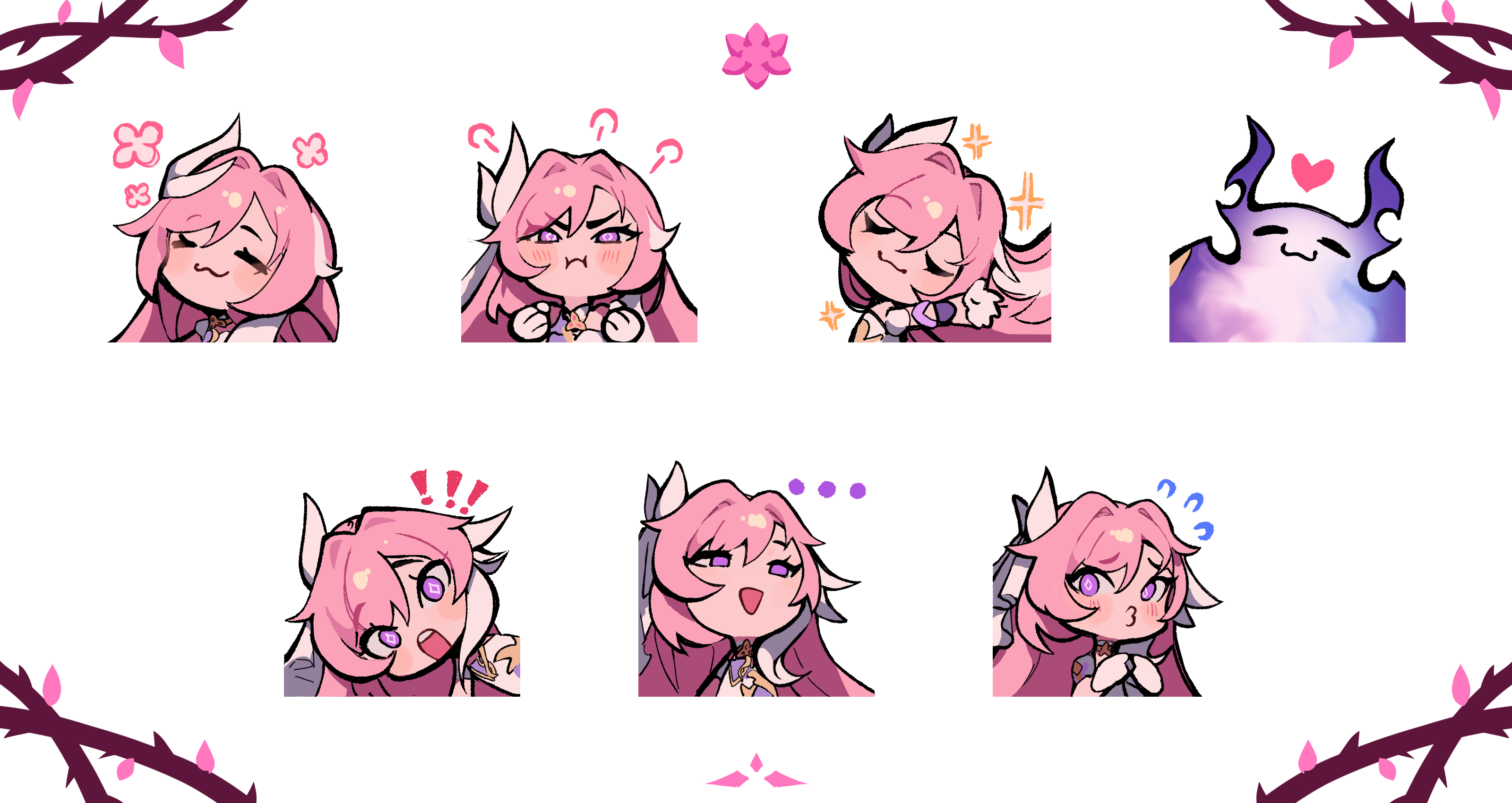 Time to add these lovely stickers to your collection! Honkai Impact 3rd ...