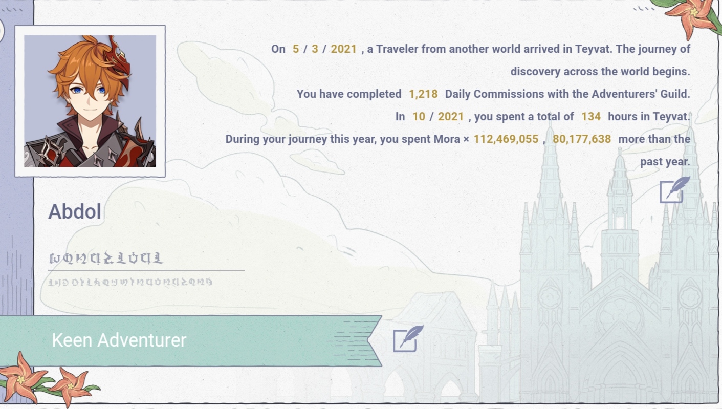 my genshin memories card 🥰 Genshin Impact | HoYoLAB