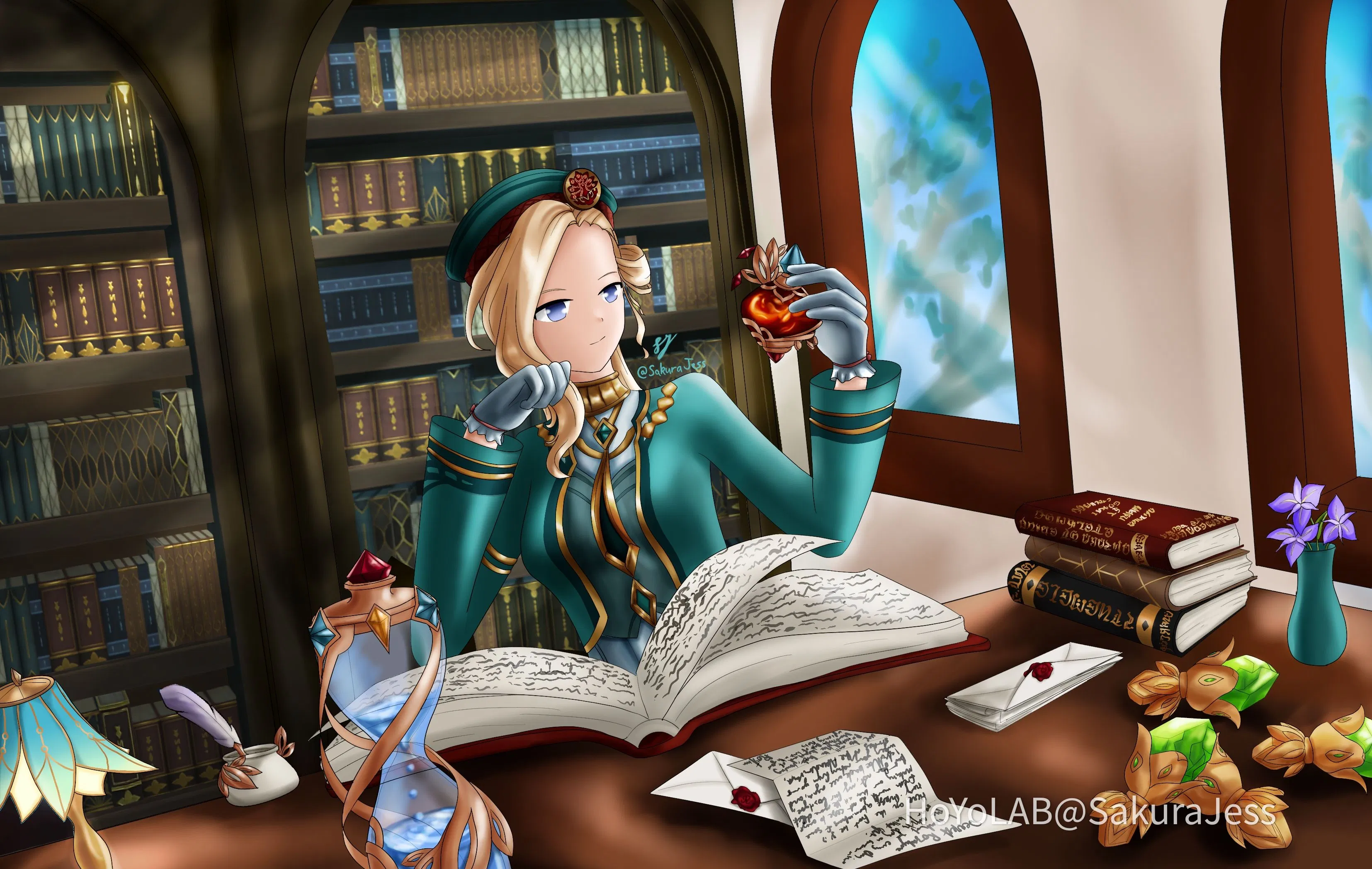 *ೃ༄ Rosalyne Kruzchka Lohefalter Fanart˚ ♡ ⃗ Genshin Impact | HoYoLAB