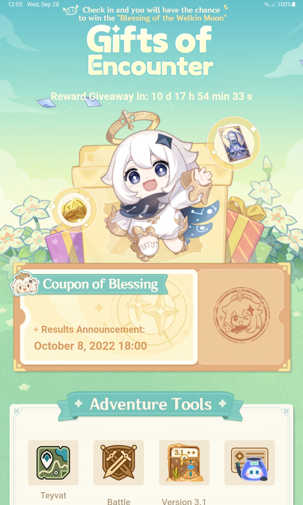 Gifts of Emcounter Starts Today Genshin Impact | HoYoLAB