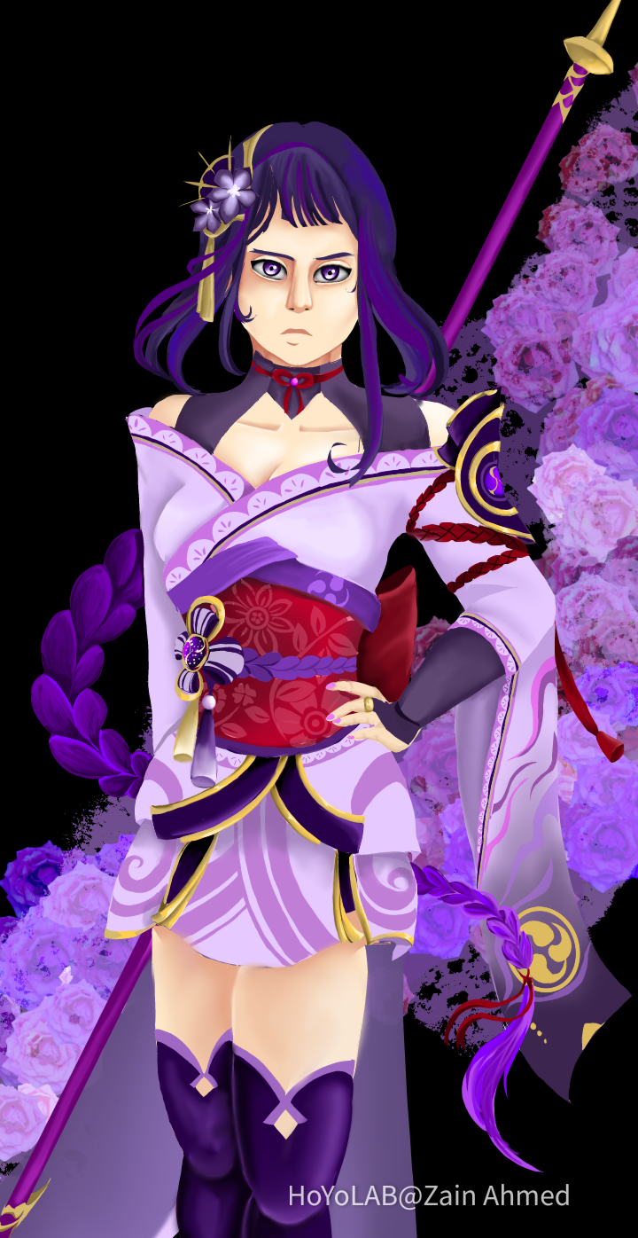 An old raiden drawing I did Genshin Impact | HoYoLAB