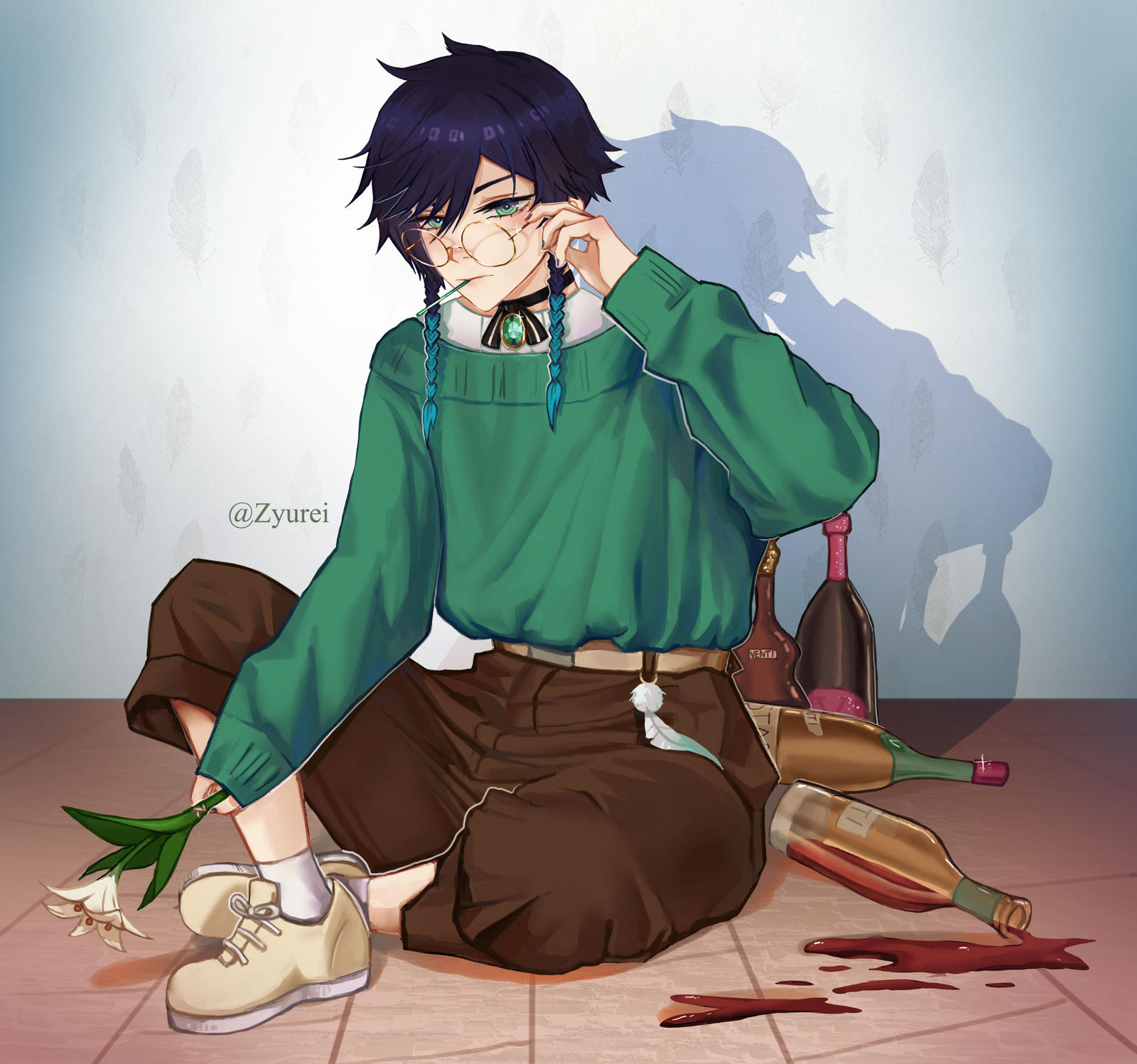 Venti Fan Art Genshin Impact Hoyolab