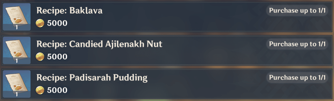 [Version 3.1] All New Recipes and Food in Sumeru Genshin Impact | HoYoLAB