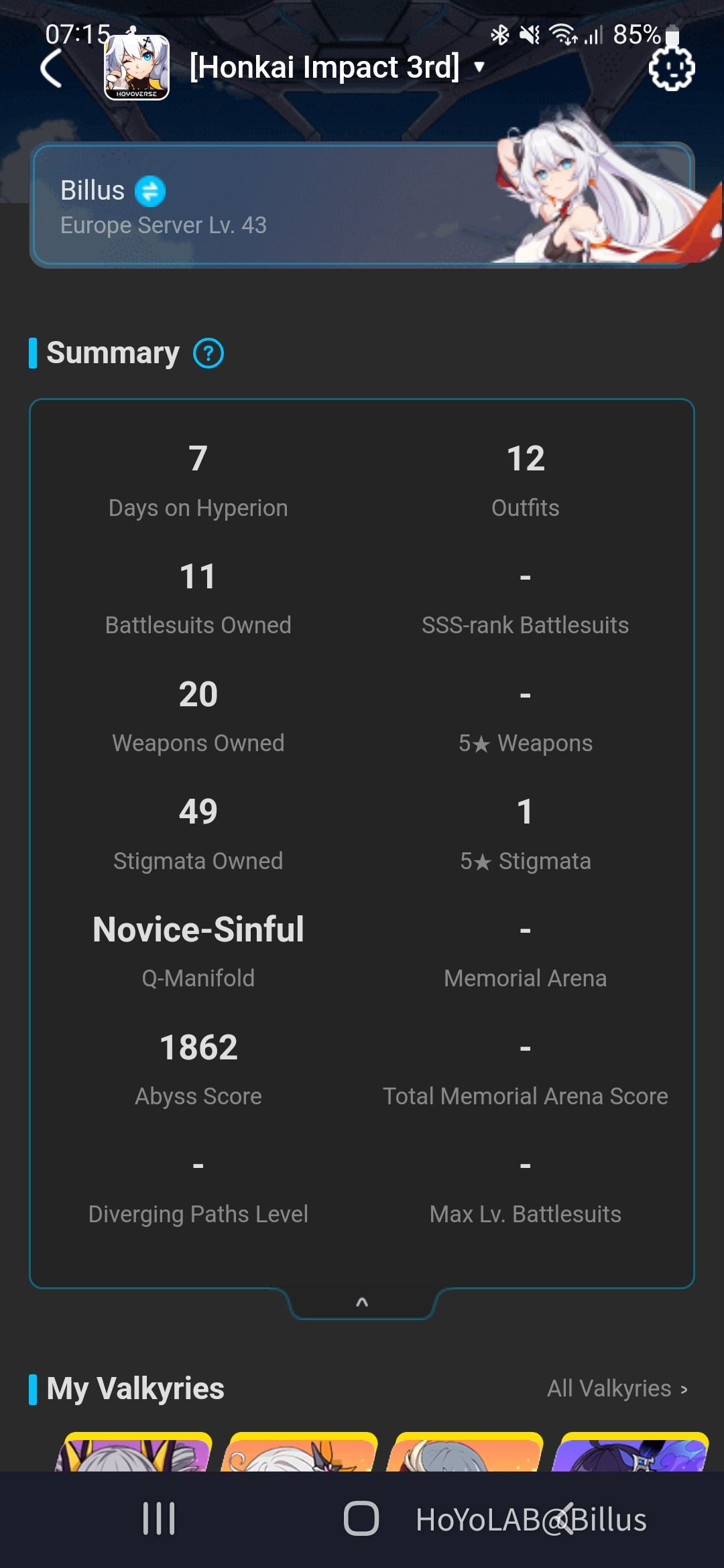 Day 7 of playing Honkai Impact 3rd | HoYoLAB